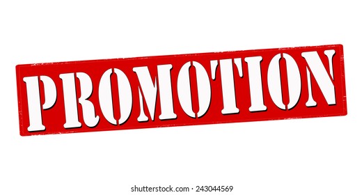 Stamp Word Promotion Inside Vector Illustration Stock Vector (Royalty ...