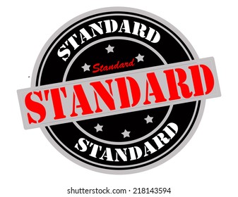 Stamp Word Standard Inside Vector Illustration Stock Vector (Royalty ...