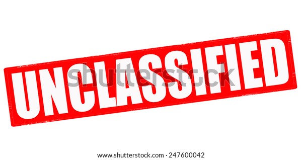 Stamp Word Unclassified Inside Vector Illustration Stock Vector ...