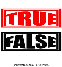 839 True false stamp Images, Stock Photos & Vectors | Shutterstock