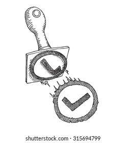 Stamper Vector Illustration Stock Vector (Royalty Free) 315694799 ...