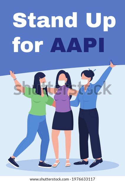 Stand Aapi Poster Flat Vector Template Stock Vector (Royalty Free ...