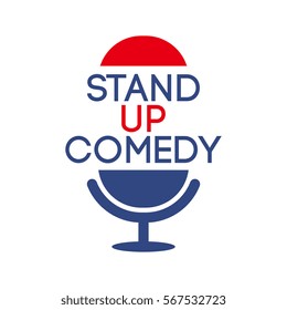 Stand Comedy Logotype Sign Text Letter Stock Vector (Royalty Free ...