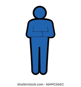 Stand Man Icon Stock Vector (Royalty Free) 664416661 | Shutterstock