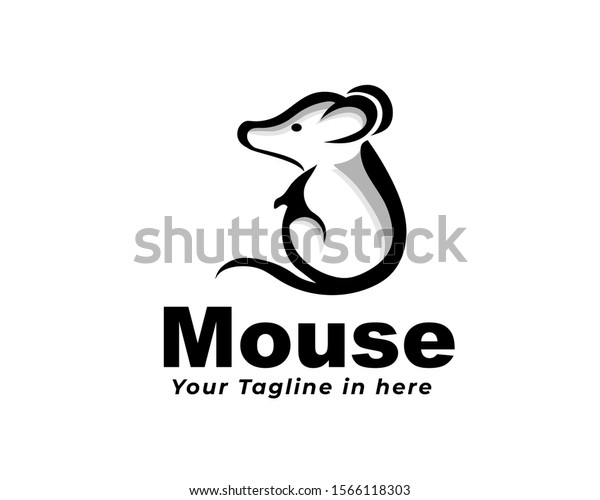 Stand Mouse Logo Design Inspiration Stock Vector (Royalty Free ...