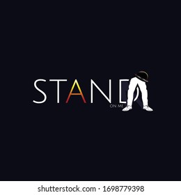 Stand On Me Logo Design Stock Vector (Royalty Free) 1698779398 ...