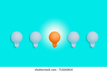 Stand Out Crowd Outstanding Unique Orange Stock Vector (Royalty Free ...