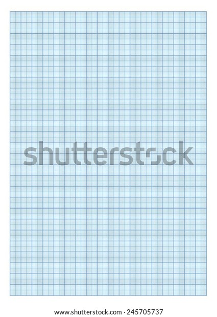 Standard A4 Millimeter Paper Blue Stock Vector (Royalty Free) 245705737