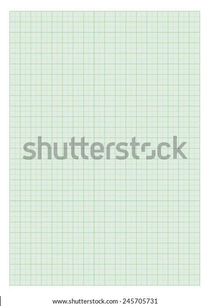 Standard A4 Millimeter Paper Green Stock Vector (Royalty Free) 245705731