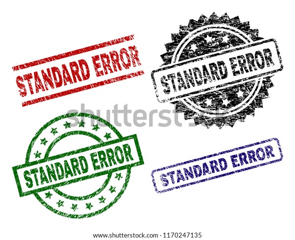 Standard Error Seal Prints Corroded Surface Stock Vector (Royalty Free ...