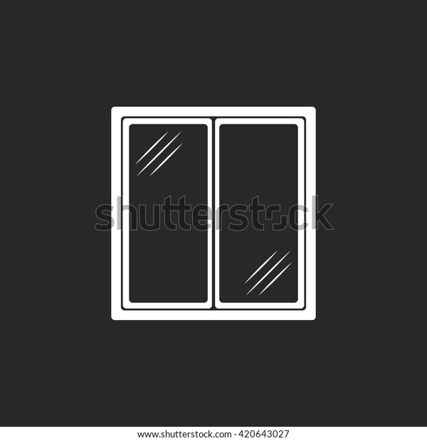 Standard House Window Design Sign Simple Stock Vector (Royalty Free ...