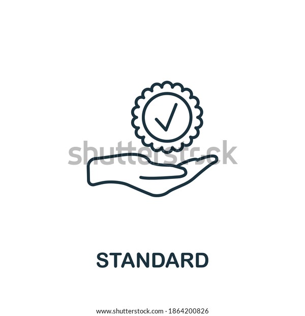 Standard Icon Simple Line Element Audit Stock Vector (Royalty Free ...