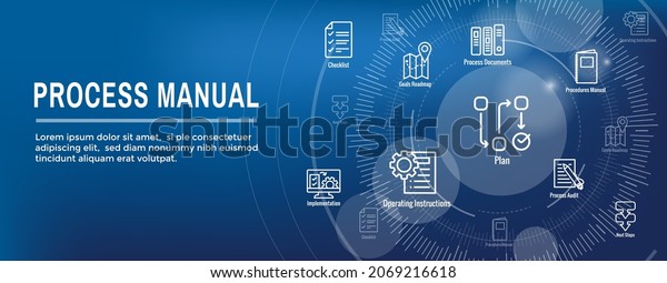 Standard Procedures Operating Business Manual Steps Stock Vector ...