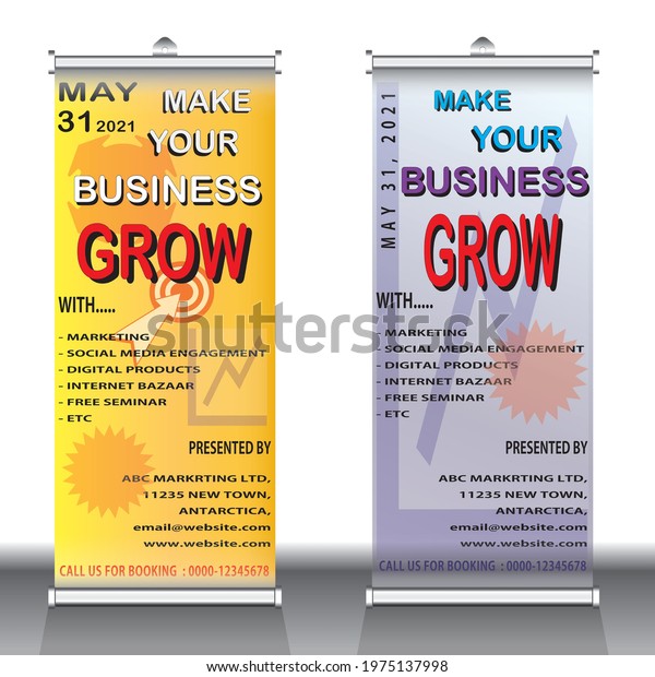 Standard Size Flyer Design Poster Pamphlet Stock Vector (Royalty Free ...