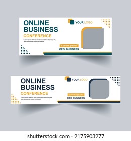 Standard Size Web Banner Template Vector Stock Vector (Royalty Free ...