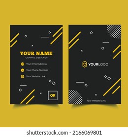 Standard Visiting Card Design Template Stock Vector (Royalty Free ...