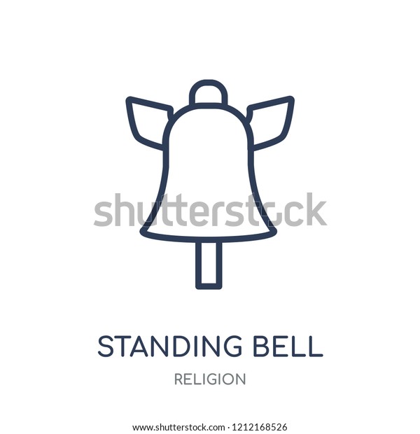 Standing Bell Icon Standing Bell Linear Stock Vector (Royalty Free ...