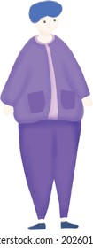 Standing Happy Fat Man Stock Vector (Royalty Free) 2026014092 ...