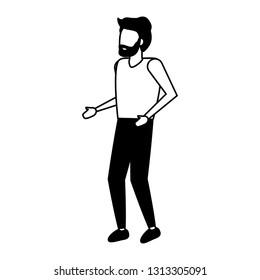 Standing Man Avatar Stock Vector (Royalty Free) 1313305091 | Shutterstock