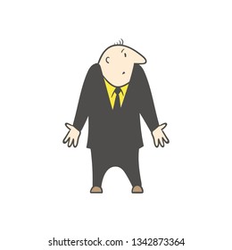 Standing Man Doodle Art: vector de stock (libre de regalías) 1342873364 ...