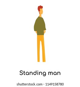 Standing Man Vector Vector Isolated On Stock Vector (Royalty Free ...