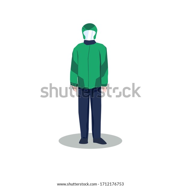 Standing Online Driver Character Design Stock Vector (Royalty Free ...