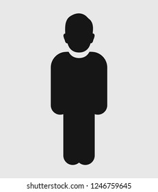 Standing User Man Profile Icon Editable Stock Vector (Royalty Free ...