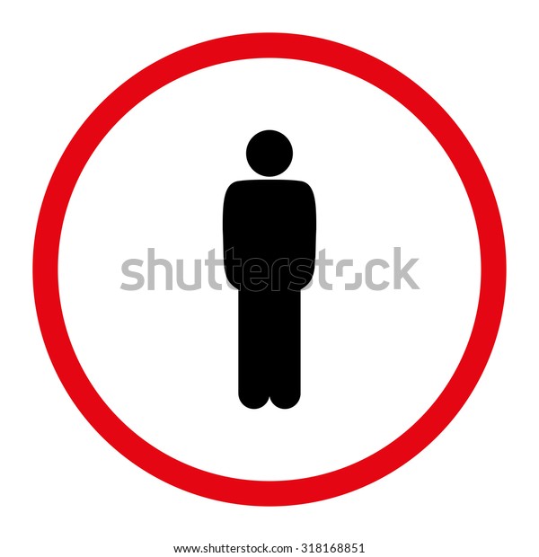 Standing Vector Icon This Rounded Flat Stock Vector (Royalty Free ...