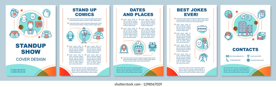 Internship Program Brochure Template Layout Requirements Stock Vector ...