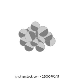 Staphylococcus Aureus Icon Bacteria Illustration Vector Stock Vector ...