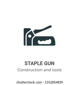 Staple Gun Vector Icon On White Stock Vector (Royalty Free) 1552854839 ...