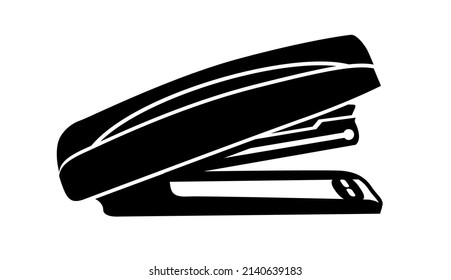 Staple Icon Black Flat Glyph Filled Stock Vector (Royalty Free ...