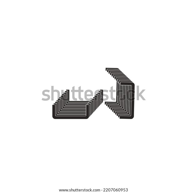 Staple Pin Icon Stapler Metal Staple Stock Vector (Royalty Free ...