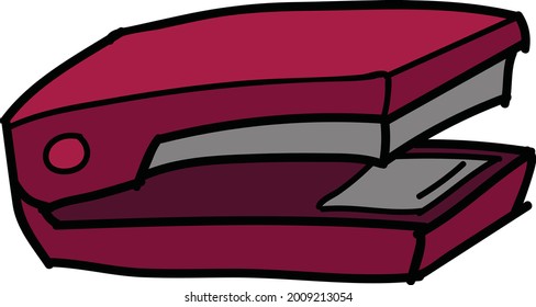 Stapler Gun Red Vector Clipart Stock Vector (Royalty Free) 2009213054 ...