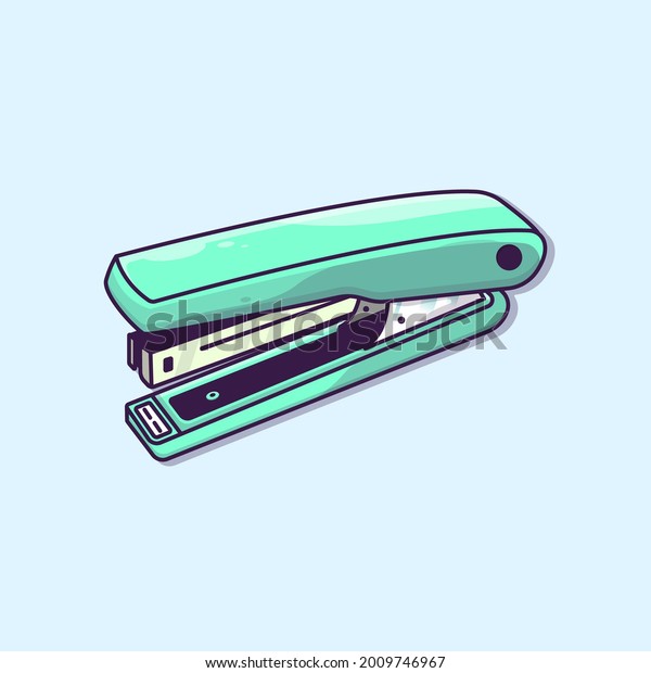 Stapler Vector Illustration Cartoon Style Paper Stock Vector (Royalty ...