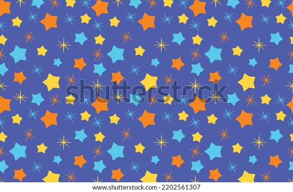 Star Background Color Blue Orange Yellow Stock Vector (Royalty Free ...