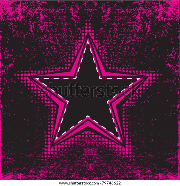 Star Background Retro Style On Highly Stock Vector (Royalty Free ...