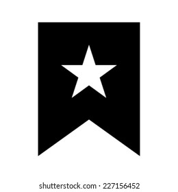 Star Banner Vector Icon Stock Vector (Royalty Free) 227156452 ...