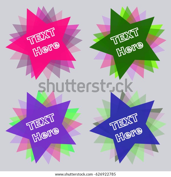 Star Banner Vector Illustration Stock Vector (Royalty Free) 626922785