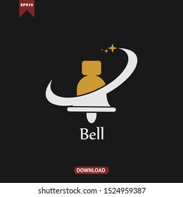 Star Bell Concept Icon Logo Design Stock Vector (Royalty Free ...