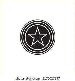 Star Black Ring Symbol Icon Vector Stock Vector (Royalty Free ...