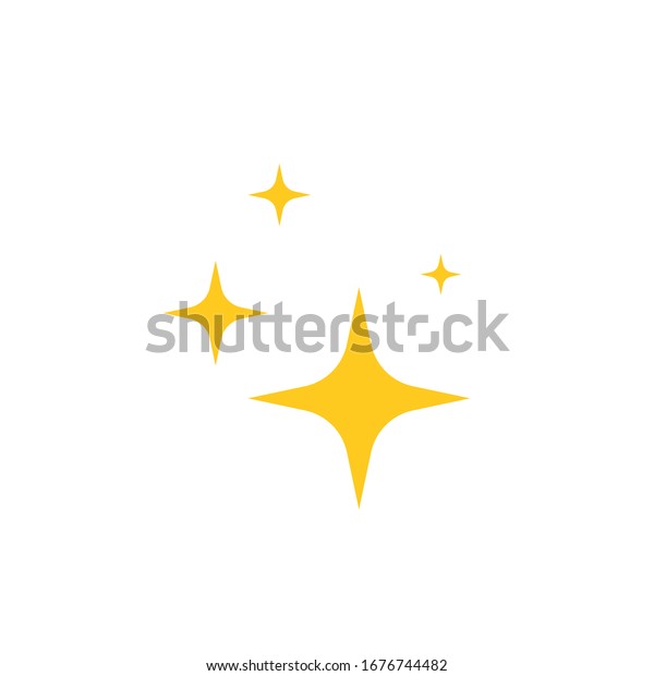 Star Blink Icon Vector Illustration Flat Stock Vector (Royalty Free ...