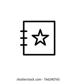 Star Book Icon Illustration Stock Vector (Royalty Free) 766240765 ...