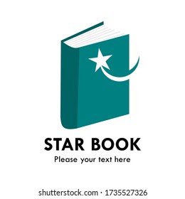 Star Book Logo Design Template Illustration Stock Vector (Royalty Free ...