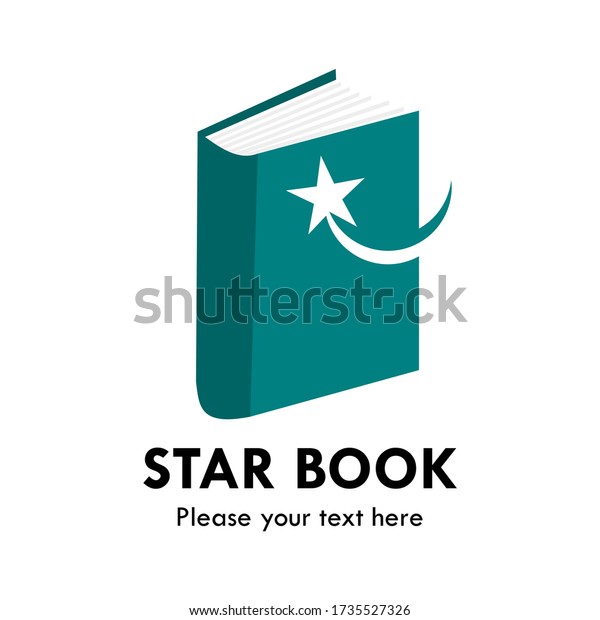 Star Book Logo Design Template Illustration Stock Vector (Royalty Free ...