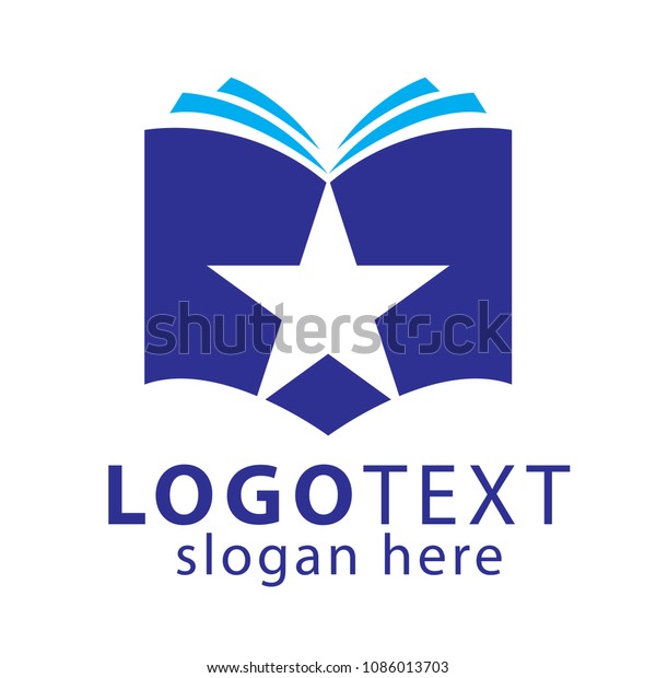 Star Book Logo Vector Stock Vector (Royalty Free) 1086013703 | Shutterstock