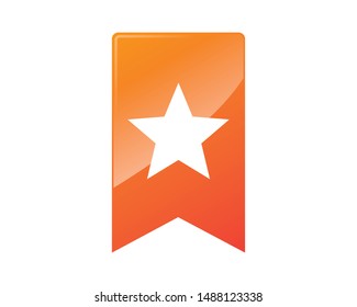 Star Bookmark Label Vector Illustration Stock Vector (Royalty Free ...