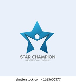 Star Champion Vector Logo Design Template Stock Vector (Royalty Free ...
