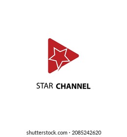 Star Channel Logo Design Vector Illustration Stock Vector (Royalty Free ...