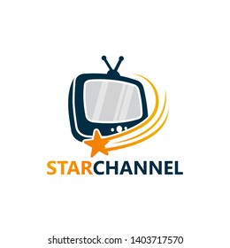 Star Channel Logo Template Design Vector Stock Vector (Royalty Free ...